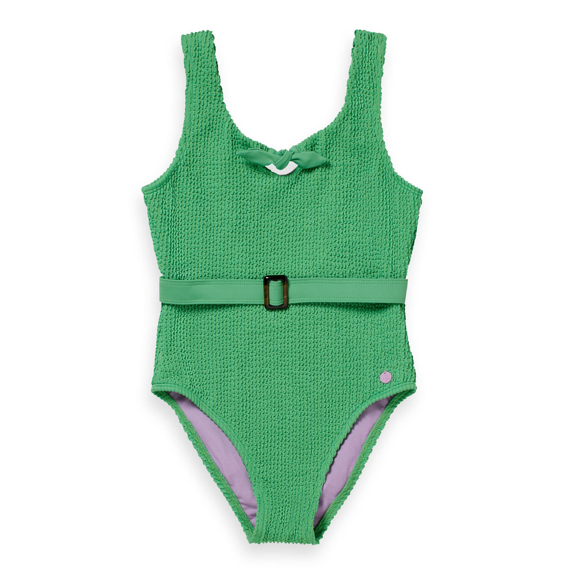 Scotch Shrunk Parakeet Belted Crinkle Bathing Suit – Ladida
