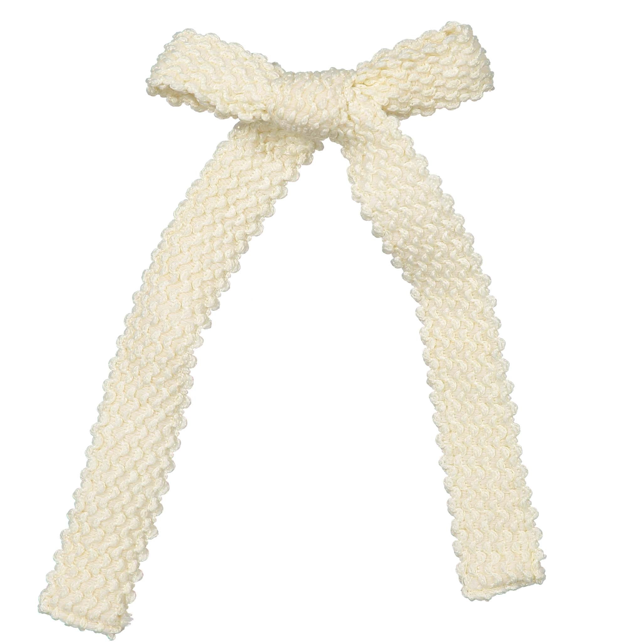 Knot Hairbands Wave Bow Clip // Cream – Ladida