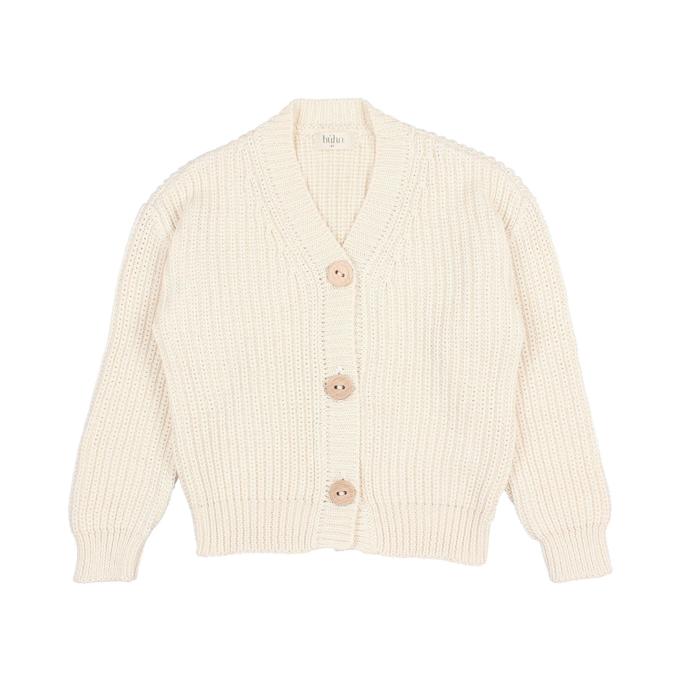 Buho Ecru Cotton Knit Cardigan – Ladida