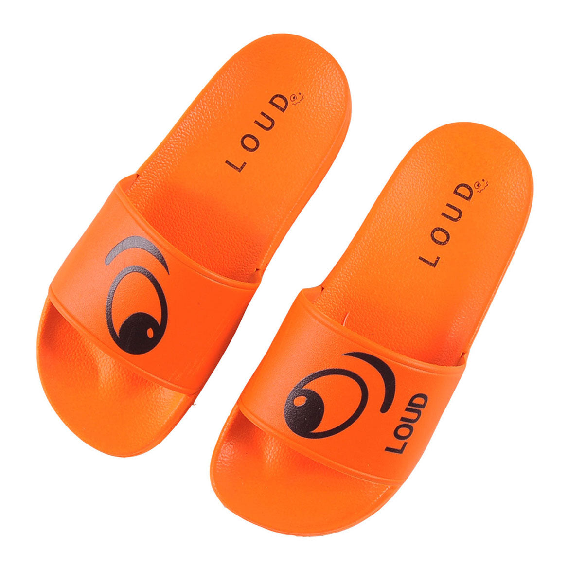 Loud Orange Outside Slides – Ladida