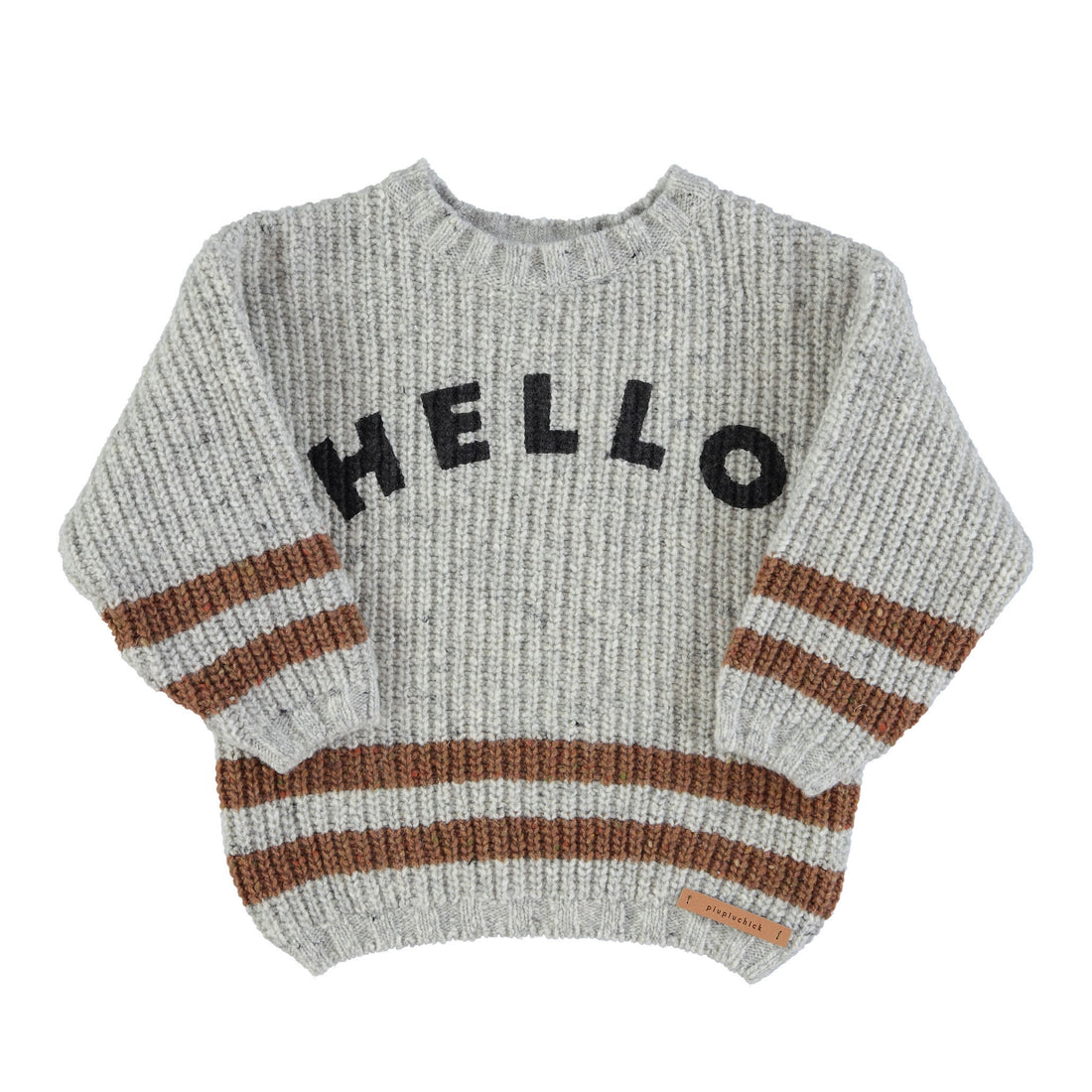 Piupiuchick Light Grey Hello Sweater – Ladida