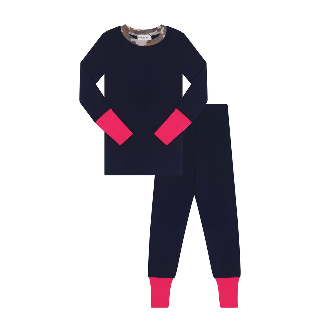 Little Parni x Ladida Navy and Neon Pink Pajamas