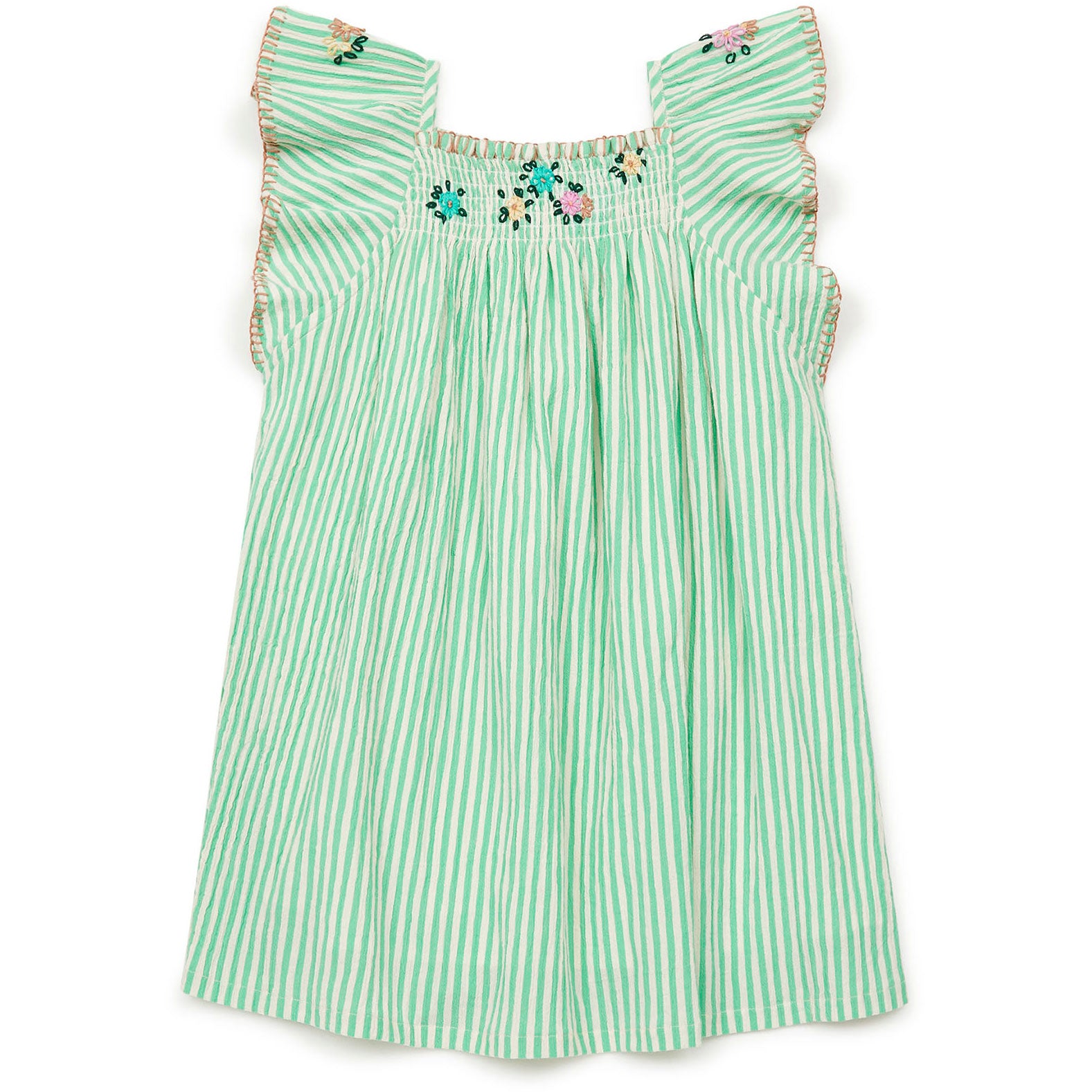 Bonton Green Stripe Reveuse Dress – Ladida