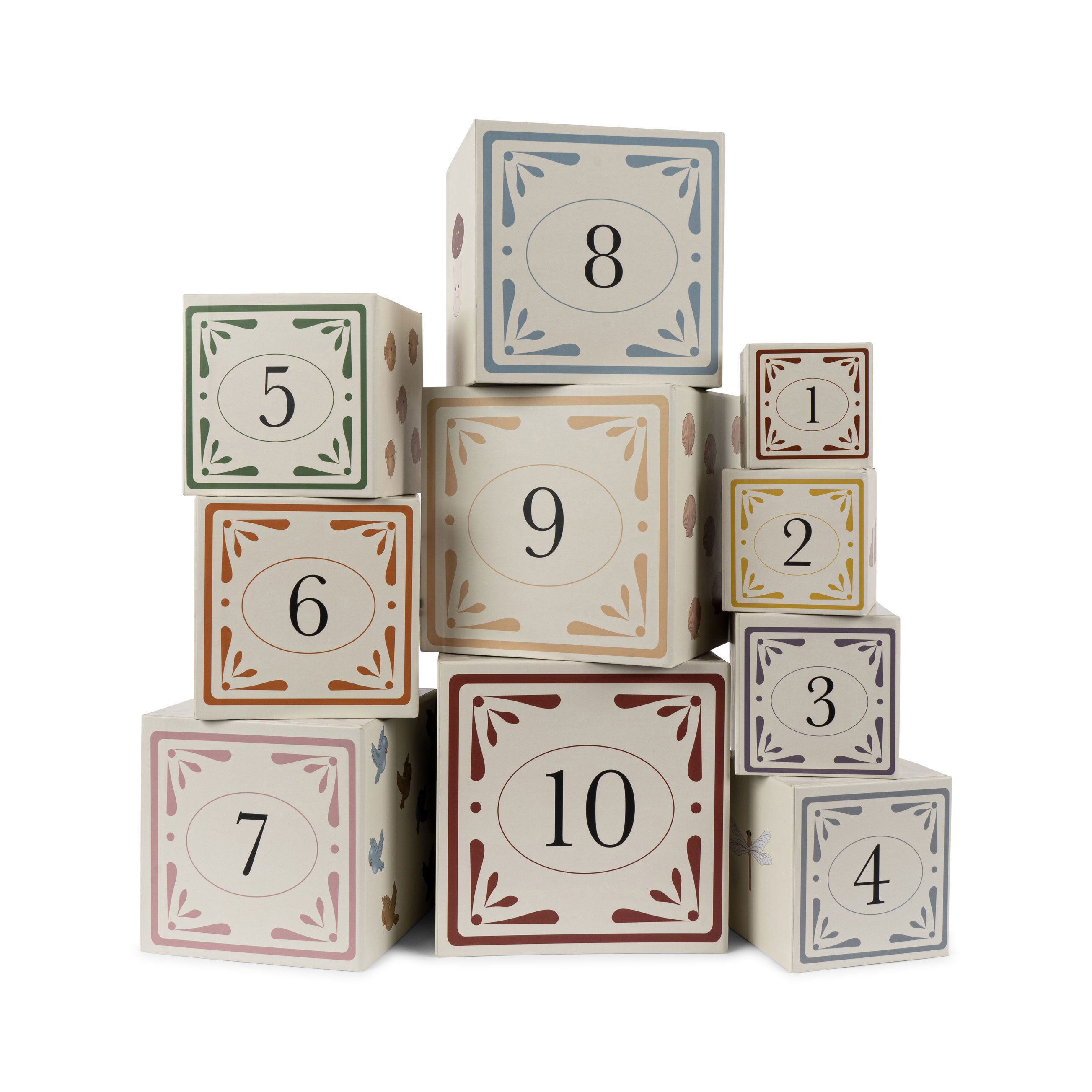 Konges Slojd Multi Numbers Stacking Boxes – Ladida