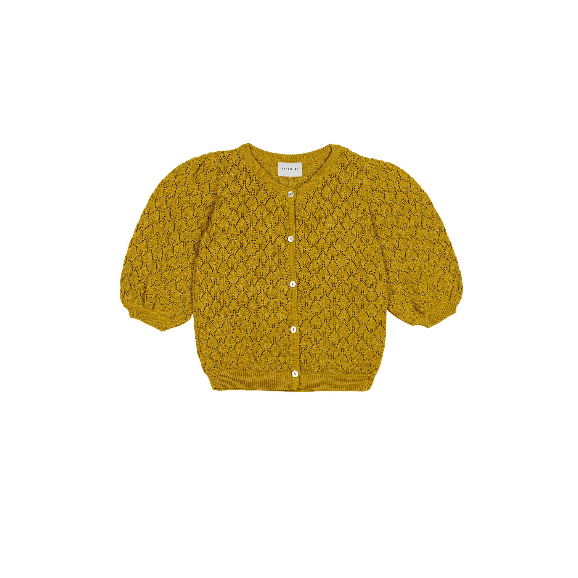 Mipounet Gold Openwork Giulia Cardigan – Ladida