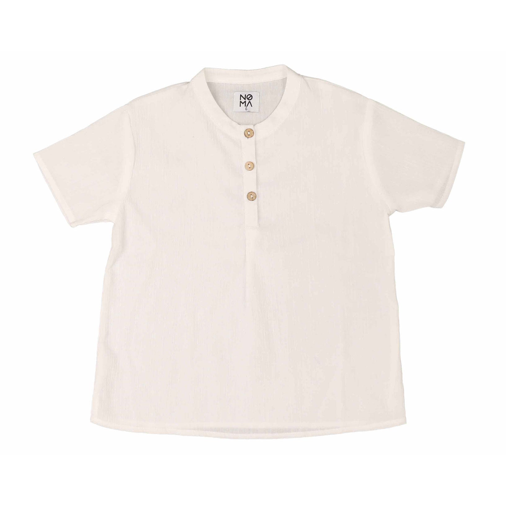 Noma White Dropped Shoulder 3 Button Shirt – Ladida