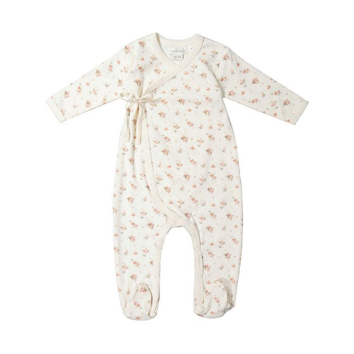 Jamie Kay Organic Cotton Harlow Wrap Onesie - Mini Sweet Magnolia – Ladida