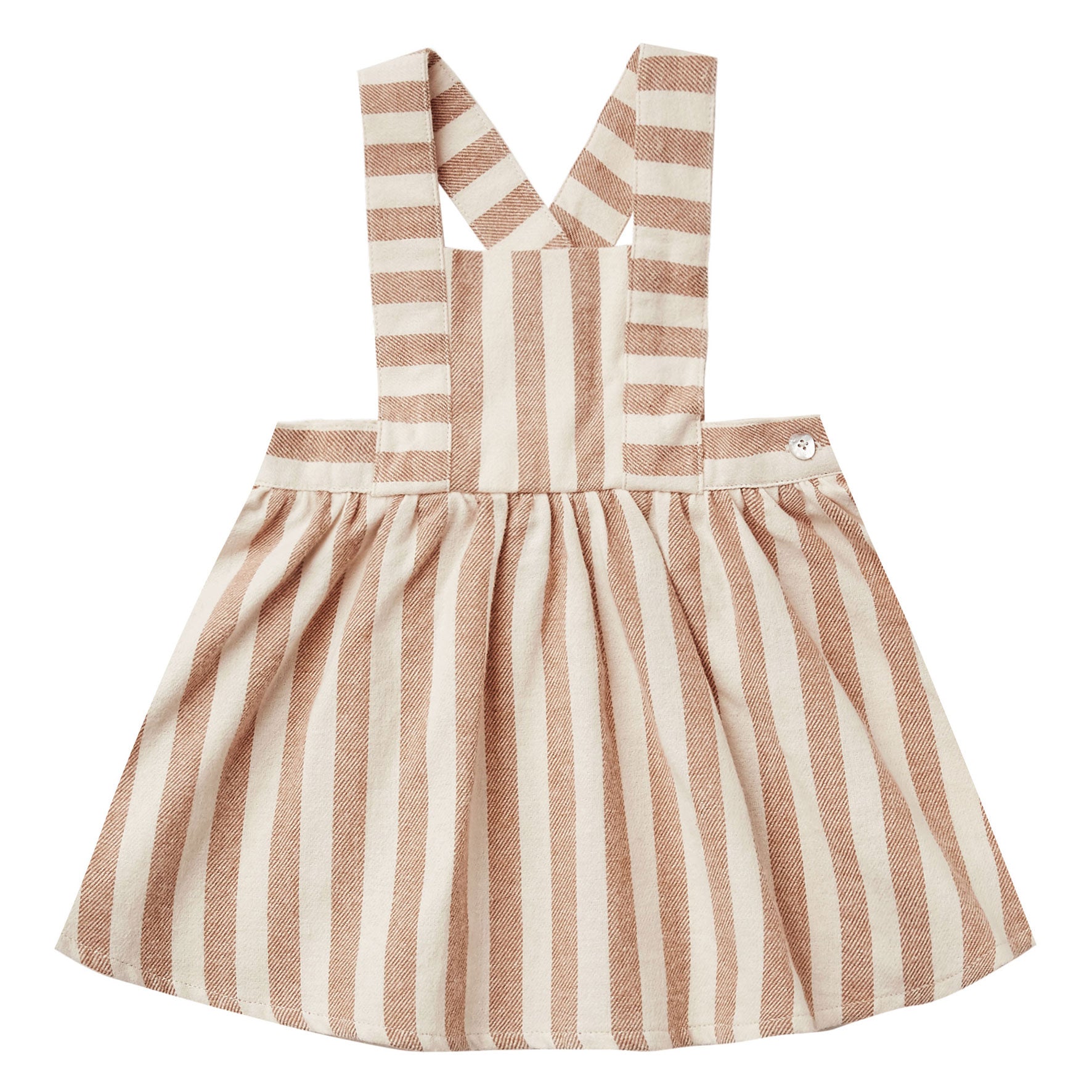 Rylee and Cru Rust Retro Stripe Pinafore Dress – Ladida