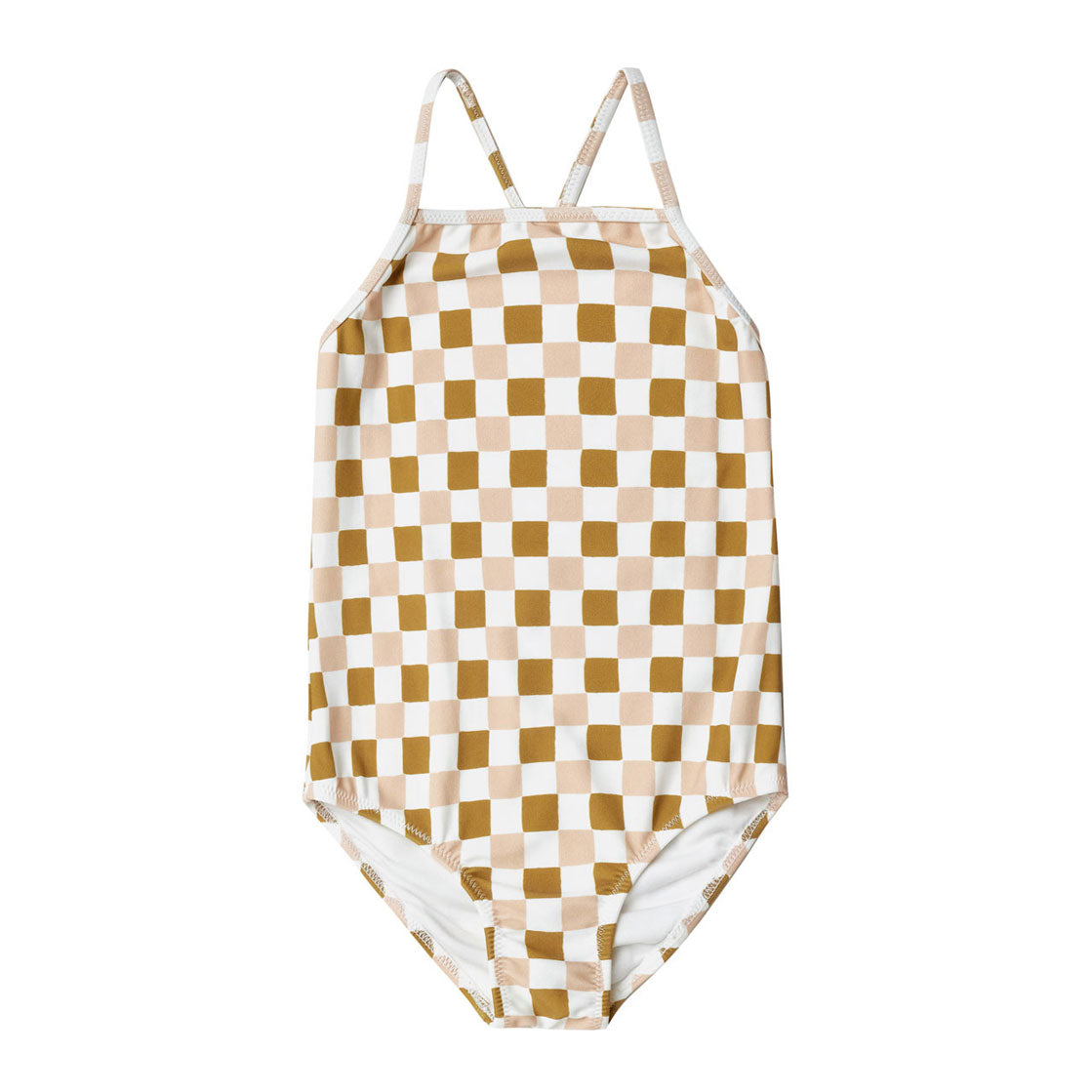 Rylee and Cru Retro Check Sky One-Piece – Ladida