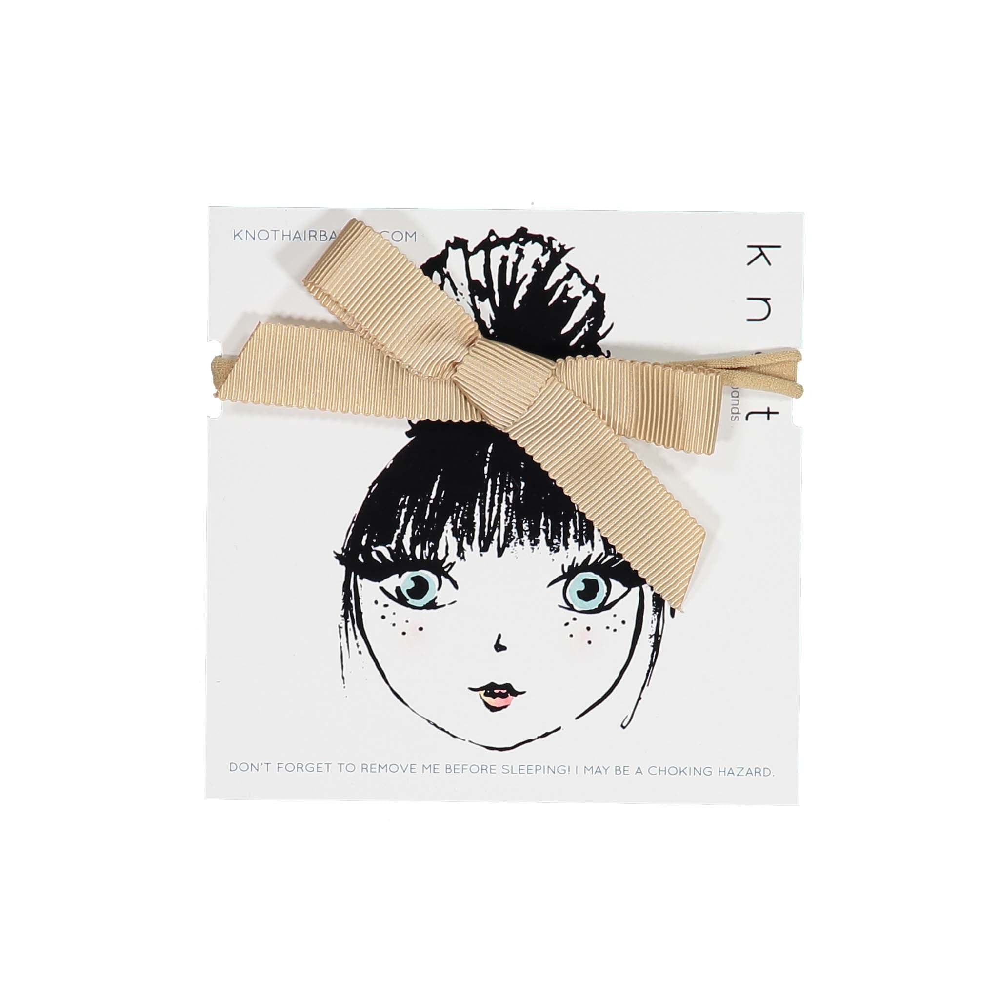 Knot Hairbands Ribbon Bow Band // Sand – Ladida