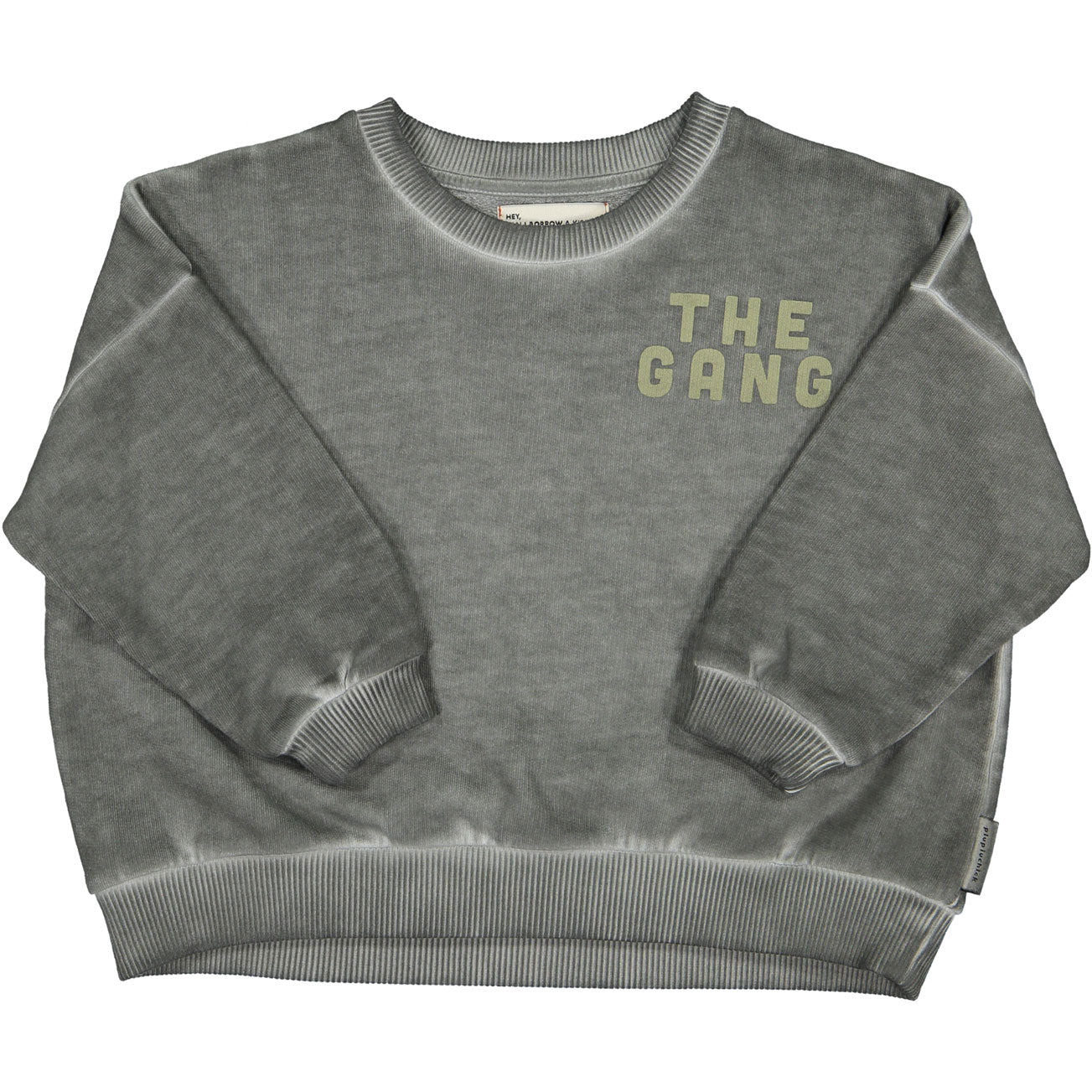 Piupiuchick Grey Washed The Gang Sweatshirt – Ladida