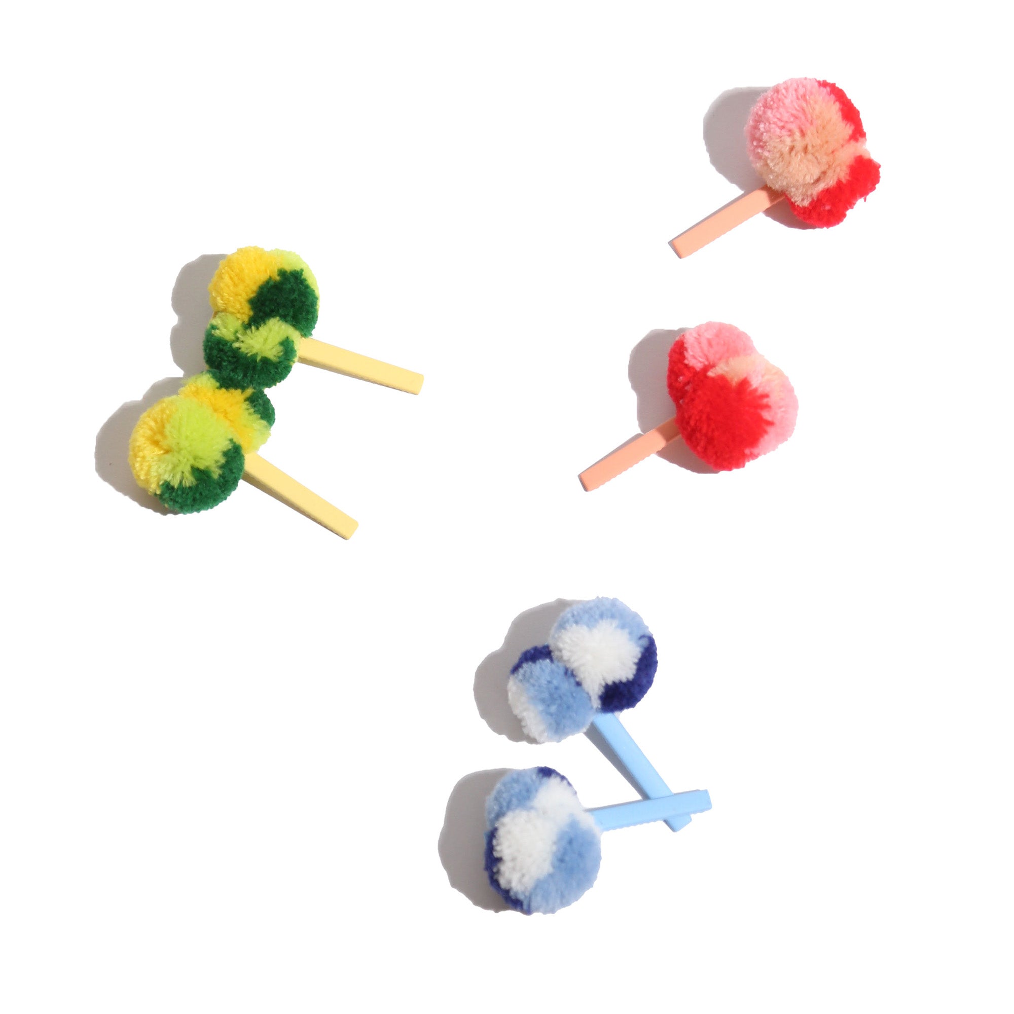 Tia Cibani Rainbow Tjimba Pom Pom Bobbi Pins (Set Of 6) – Ladida