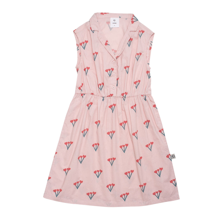 WYNKEN Muted Pink Corazon Shirt Dress – Ladida
