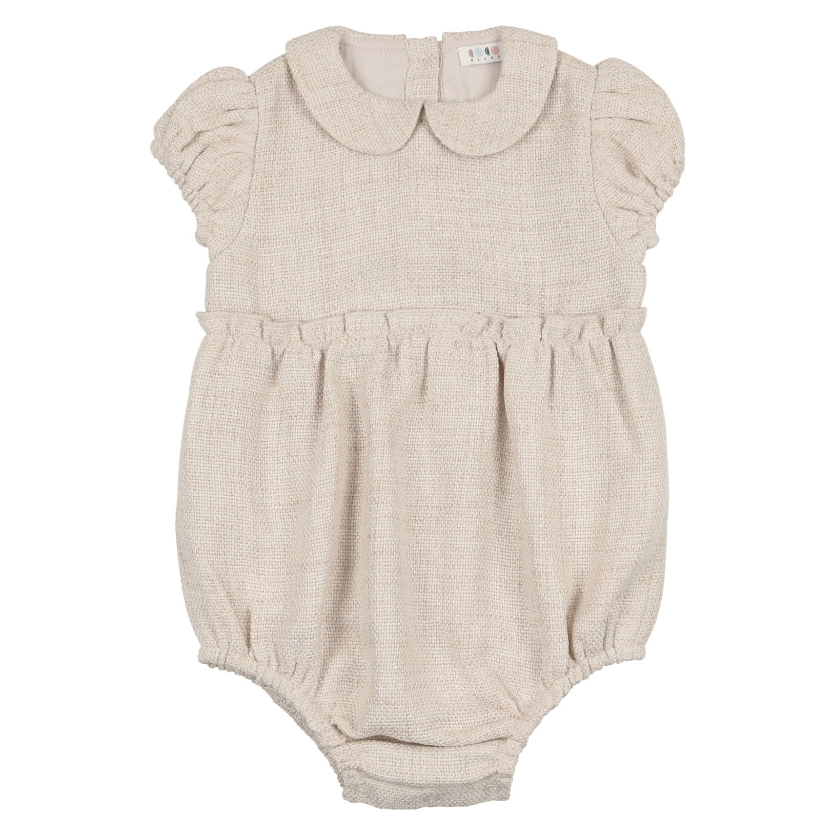Coco Blanc Oatmeal Woven Romper – Ladida