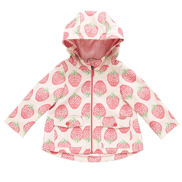 Pink Chicken Rafa Raincoat - Pink Strawberries – Ladida