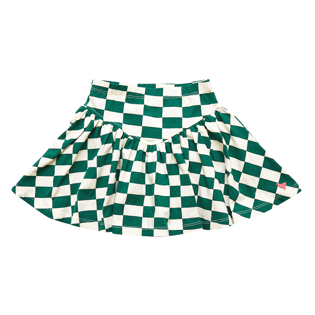 Pink Chicken Alexis Skirt - Evergreen Check – Ladida