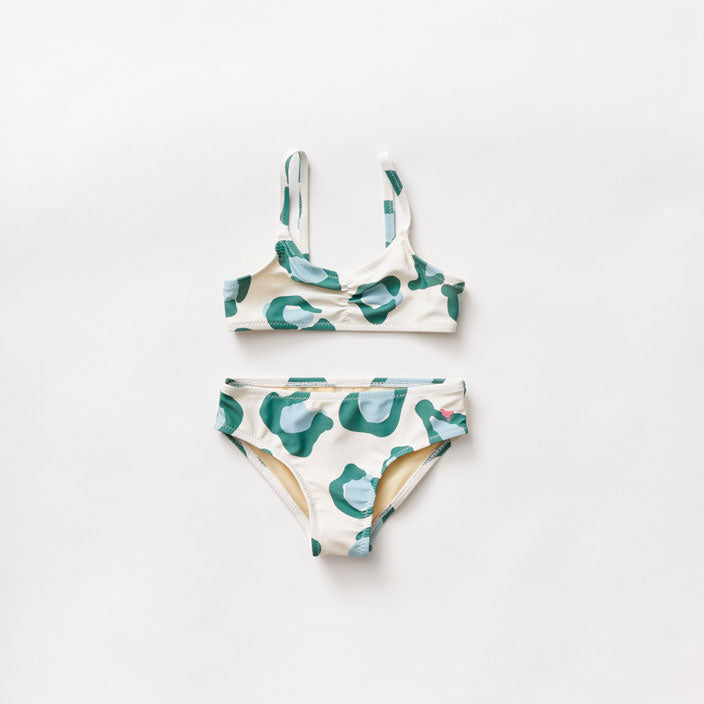 Pink Chicken Blue Pine Oversized Leopard Poppy Bikini – Ladida