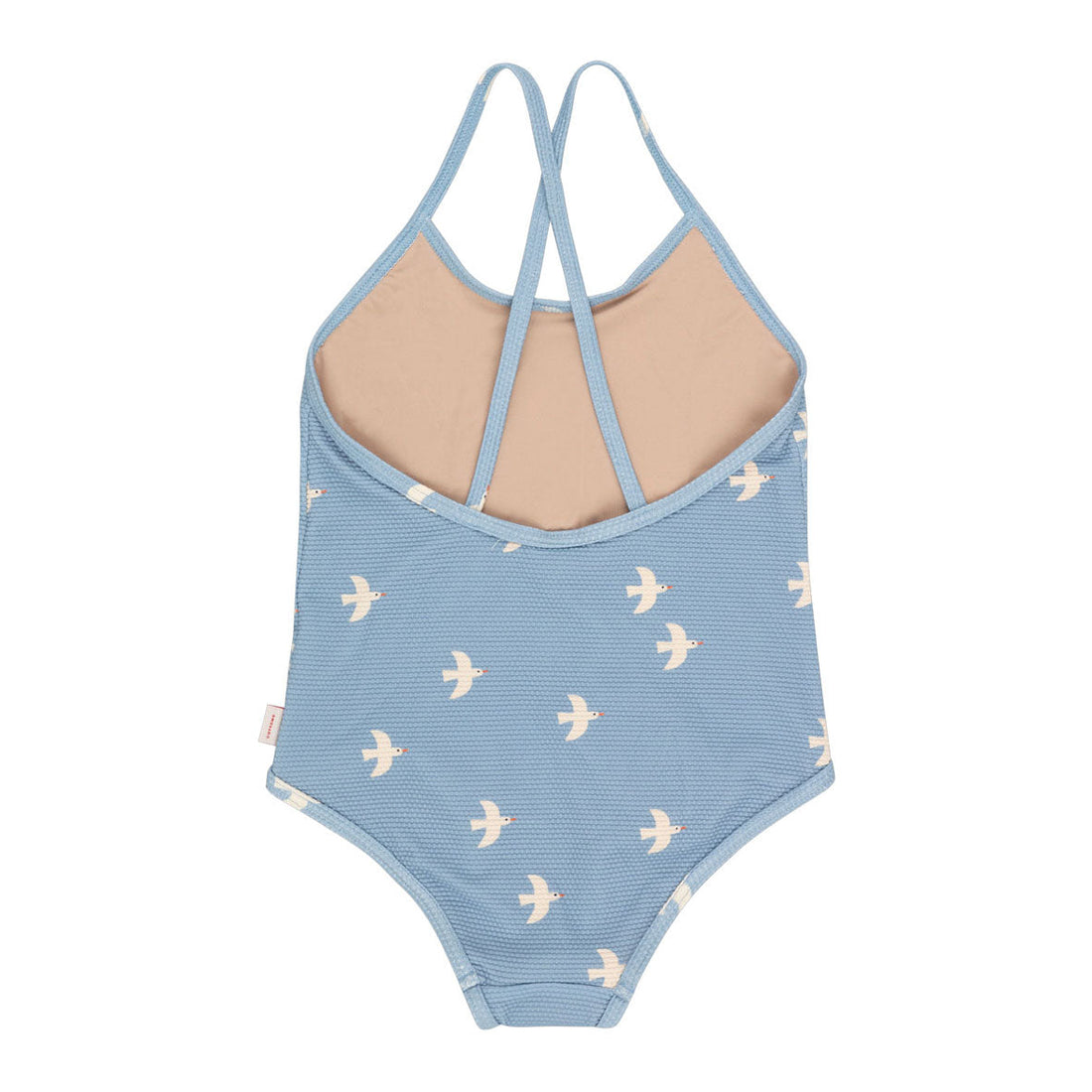 Tiny Cottons Washed Blue/Light Cream Birds Swimsuit – Ladida