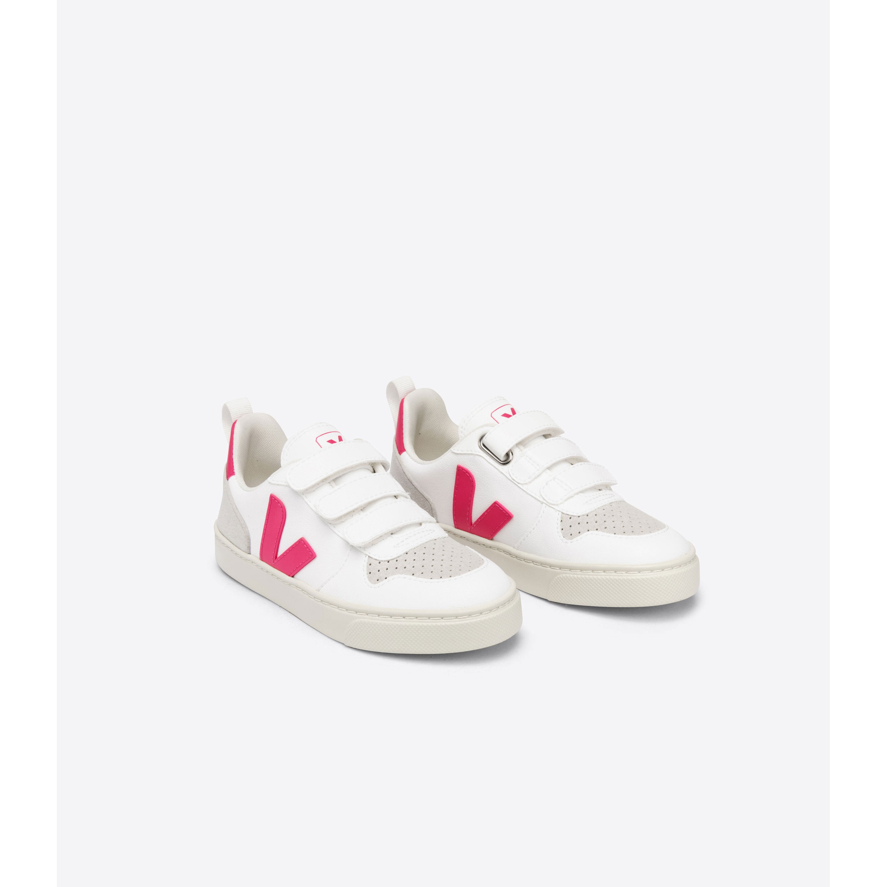 Veja White/Mia V10 Velcro Sneakers – Ladida