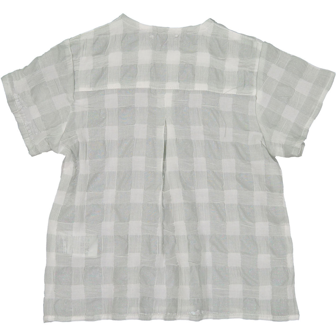 Violeta Grey Wrinkled Check Shirt – Ladida