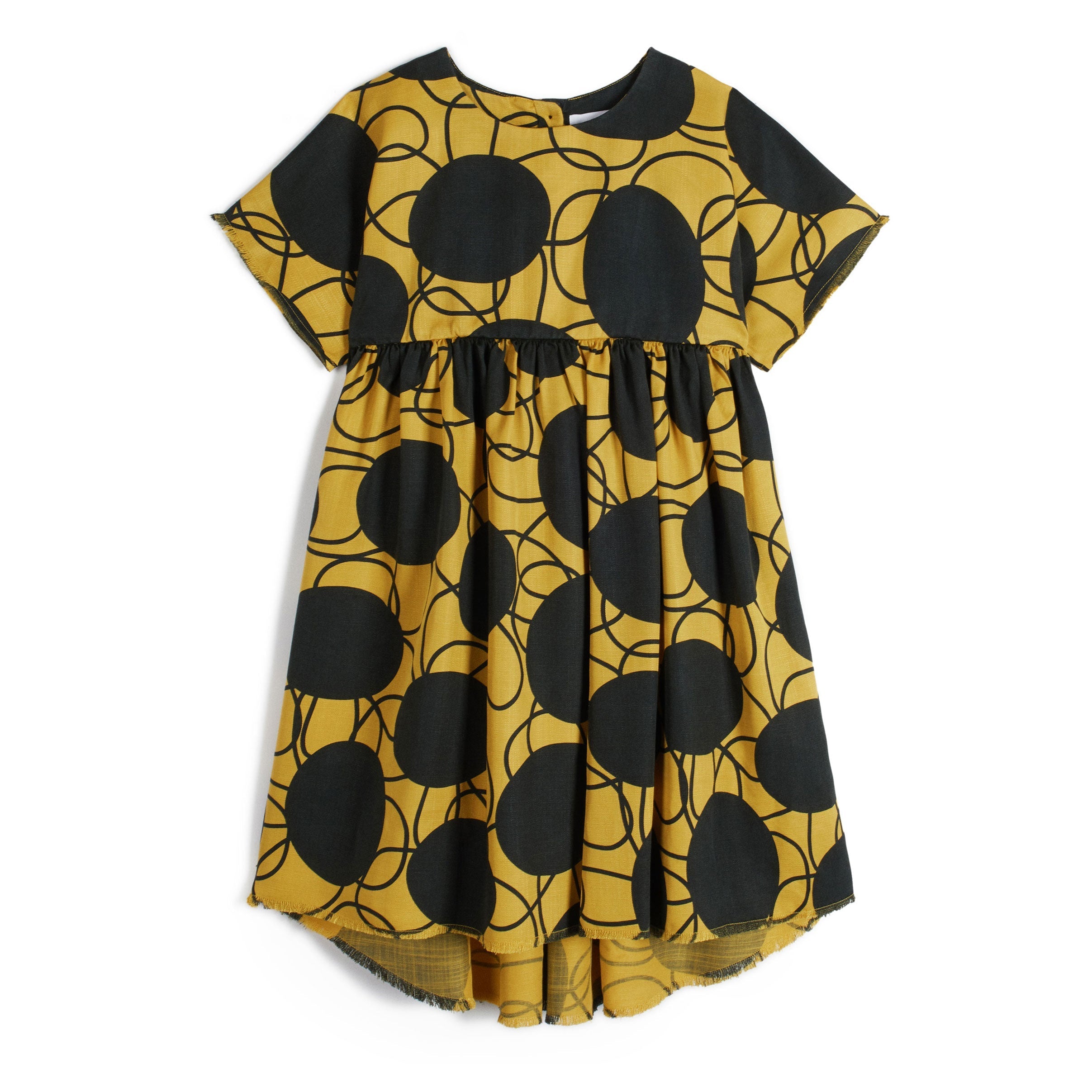 Wolf and Rita Yellow Retro Flowers Silvia Dress – Ladida
